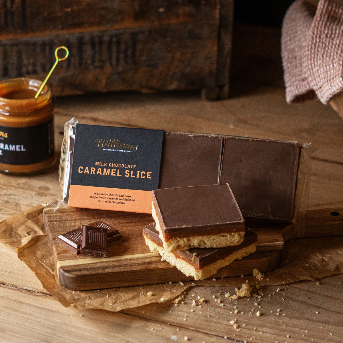 Milk Chocolate Caramel Slice Traybake from Williams Handbaked